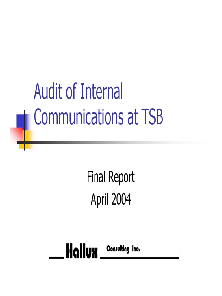 Internal Communication Audit | PDF | Communication | Committee