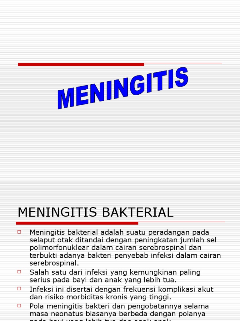 Meningitis Anak | PDF