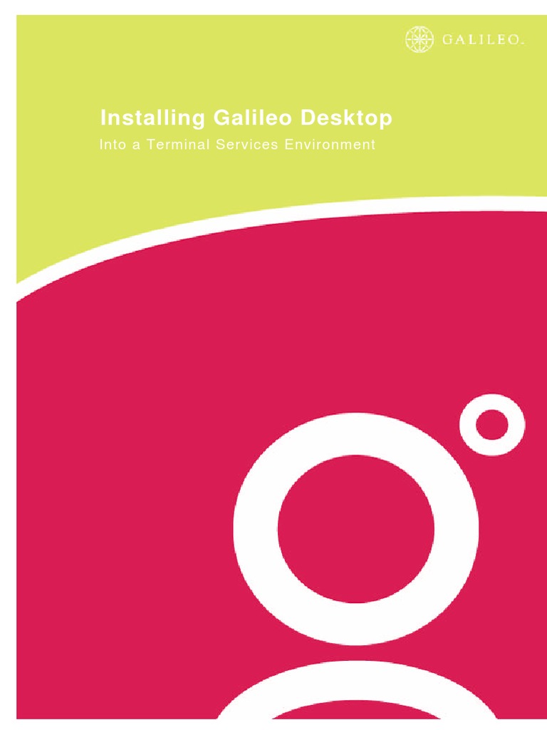 Galileo Desktop | PDF | Remote Desktop Services | Desktop Environment