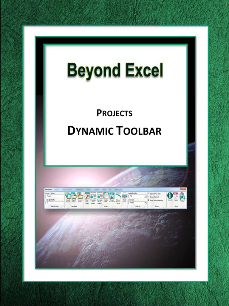 DynamicToolbar PDF | PDF | Visual Basic For Applications | Microsoft Excel