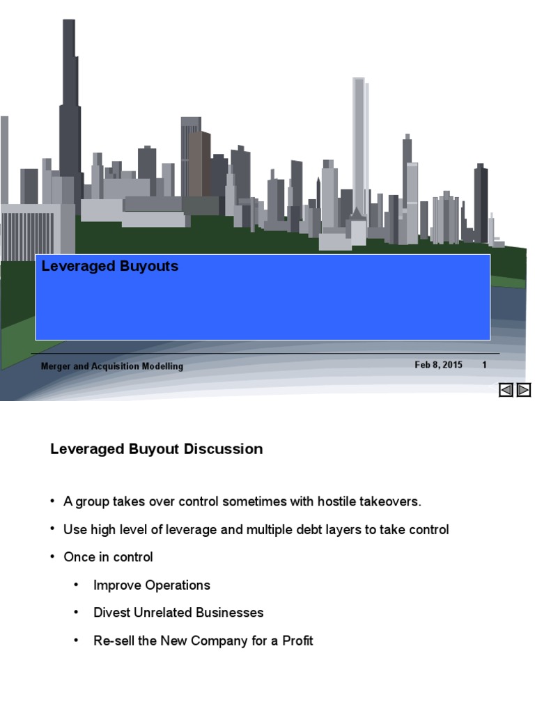 LBO Modelling | PDF | Leveraged Buyout | Mergers And Acquisitions