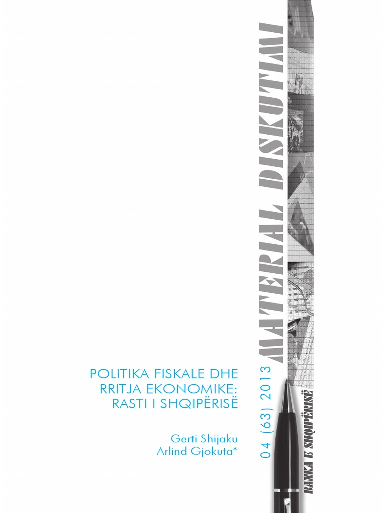 Politika Fiskale Dhe Rritja Ekonomike Rasti I Shqiperise PDF | PDF