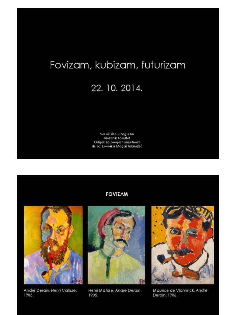 Fovizam, Kubizam, Futurizam | PDF