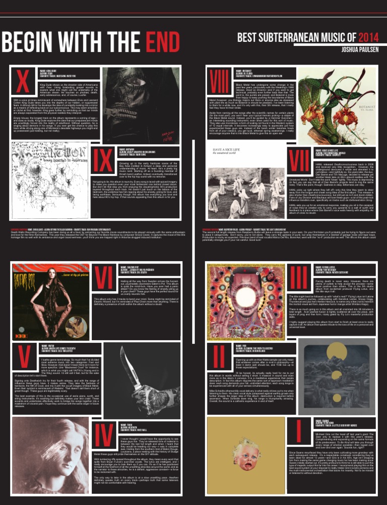 Begin With The End | PDF | Leisure | Entertainment (General)