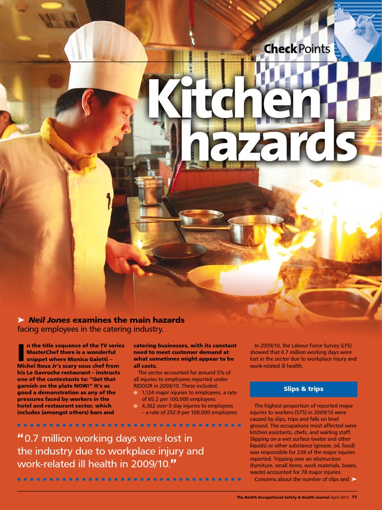 Kitchen Hazards PDF | PDF | Knife | Occupational Safety And Health