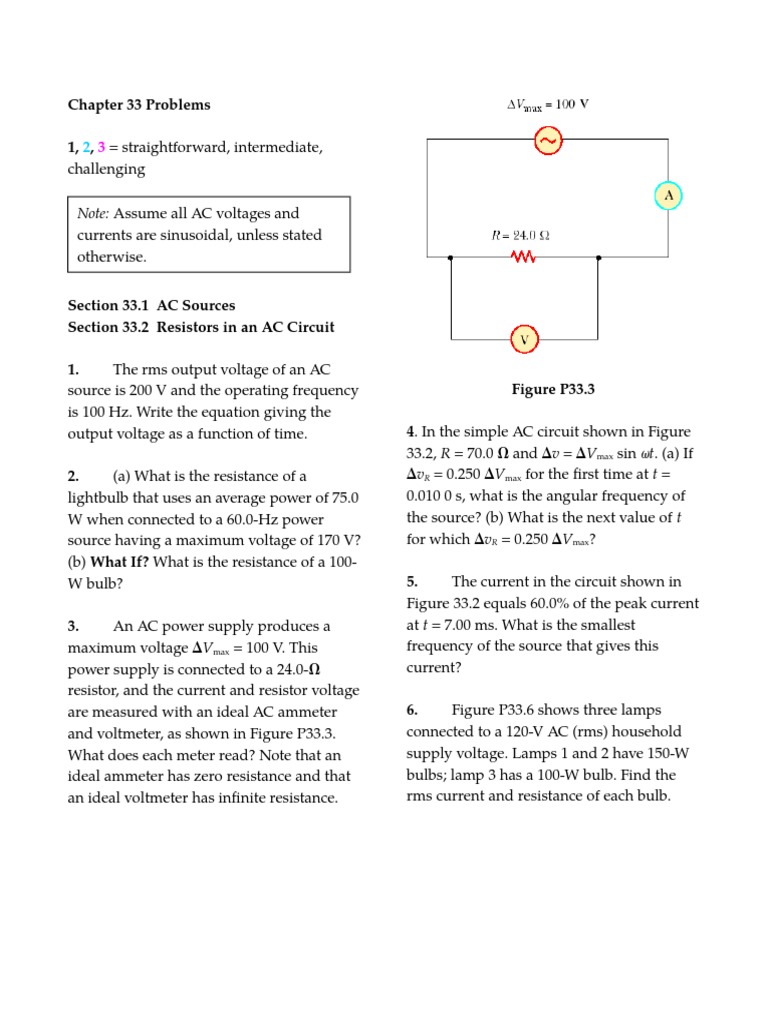 Problems 33 | PDF | Series And Parallel Circuits | Capacitor