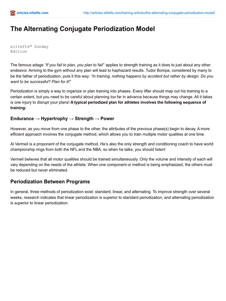 The Alternating Conjugate Periodization Model | PDF | Anatomical Terms ...