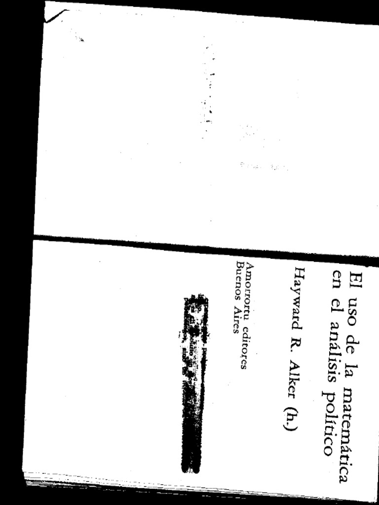 Hayward Alker Matemáticas en El Análisis Político | PDF