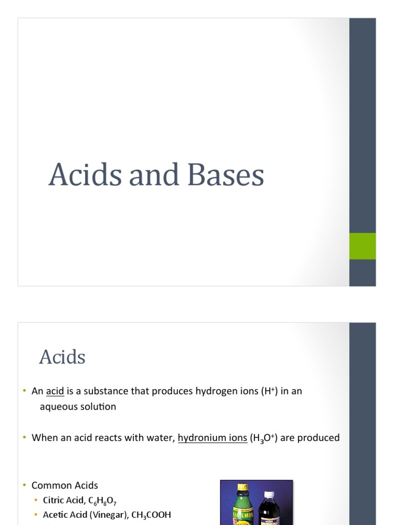 Acids and Bases Powerpoint | PDF | Acid | Hydroxide
