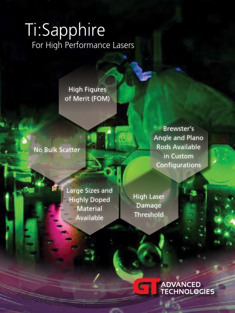 Ti:Sapphire: For High Performance Lasers | PDF | Laser | Optics