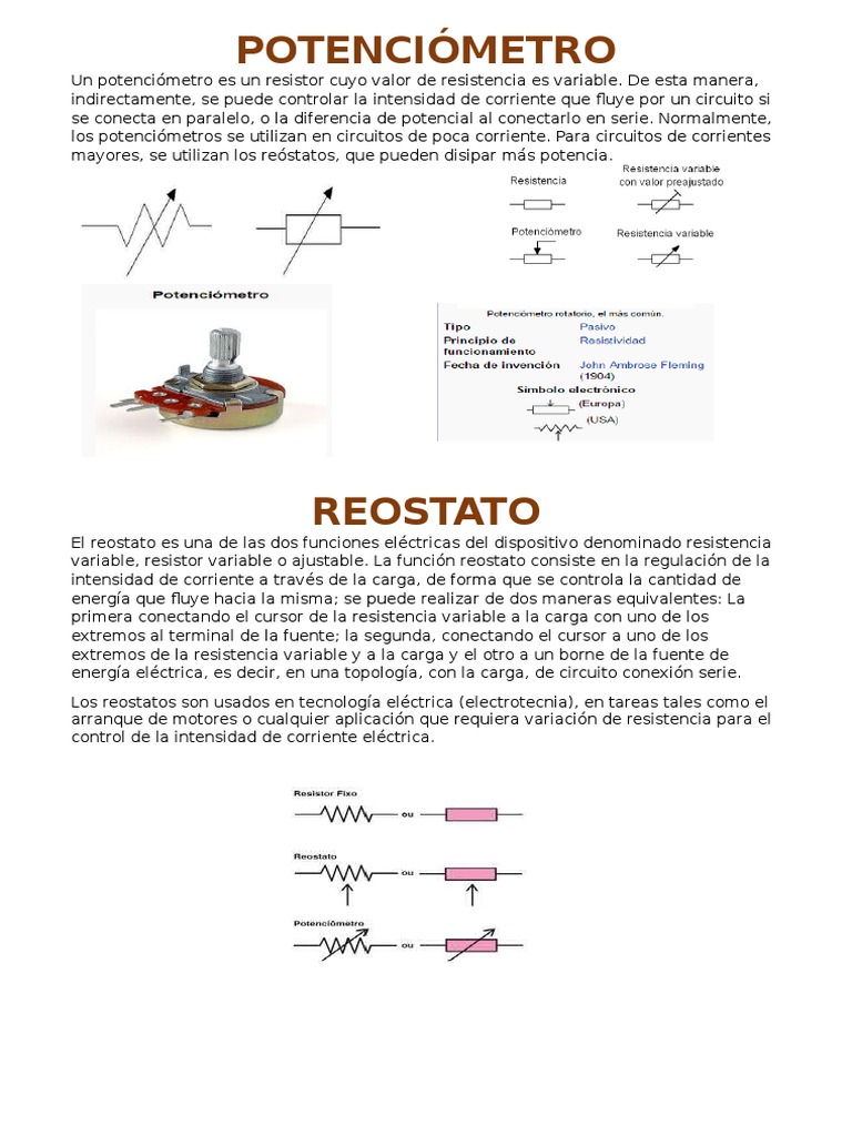 Resistencias Variables | Resistor | Corriente alterna