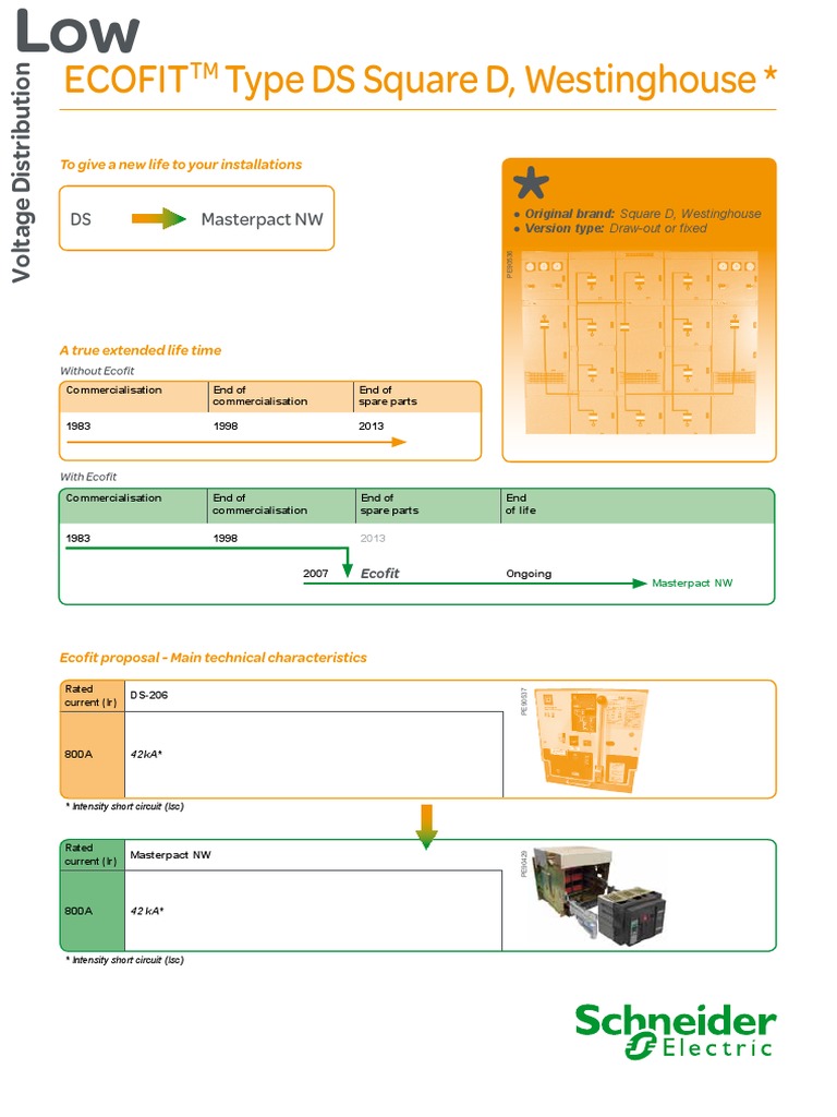 Ecofit Type DS Square D, Westinghouse | PDF | Electrical Equipment ...