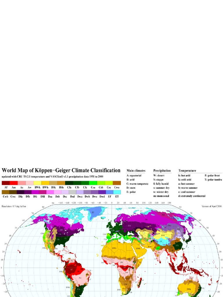 Koppen Climate Classification | PDF