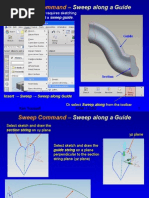 NX Sweep Command Overview | PDF | Button (Computing) | Euclidean Vector
