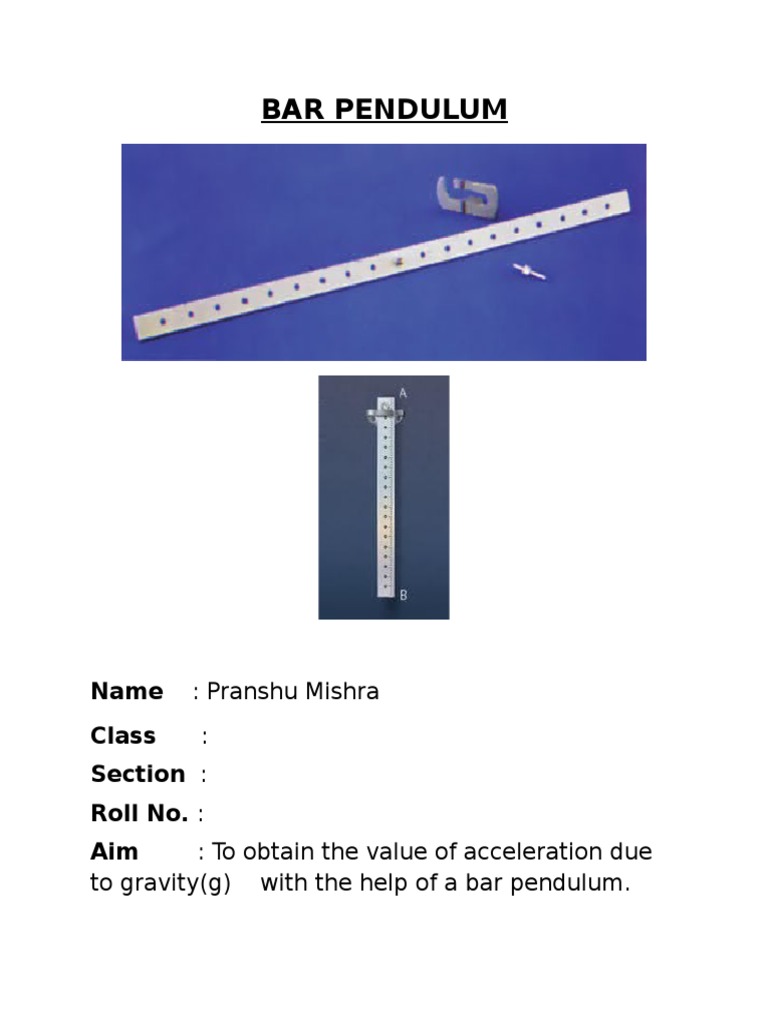 Bar Images Pendulum | PDF | Teaching Methods & Materials