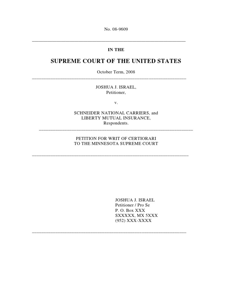 How To Prepare A Supreme Court Appeal Brief | PDF | Workers ...