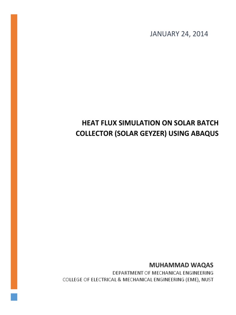 Heat Flux Simulation On ABAQUS | PDF | Heat Transfer | Thermal Insulation
