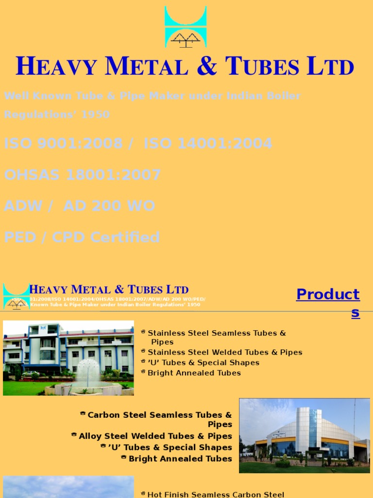 Heavy Metal Tubes LTD | PDF | Pipe (Fluid Conveyance) | Steel