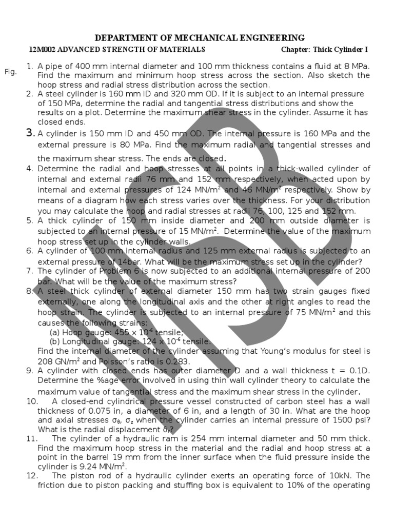 ASM Tutorial 2 | PDF | Stress (Mechanics) | Solid Mechanics