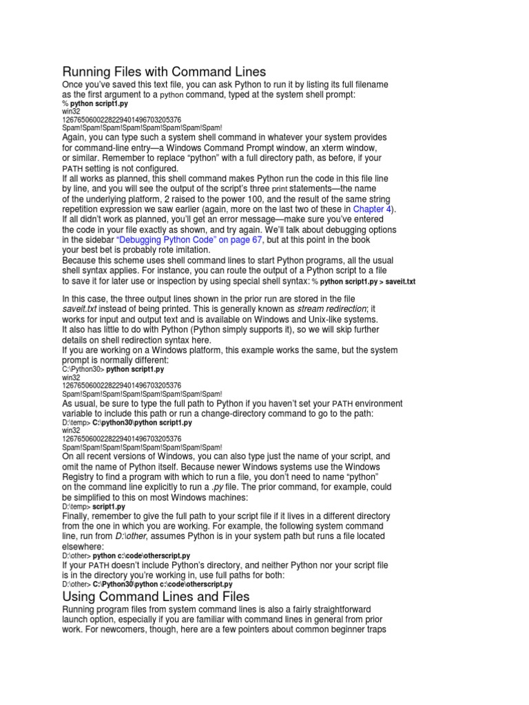 Python First Steps | PDF | Command Line Interface | Python (Programming Language)