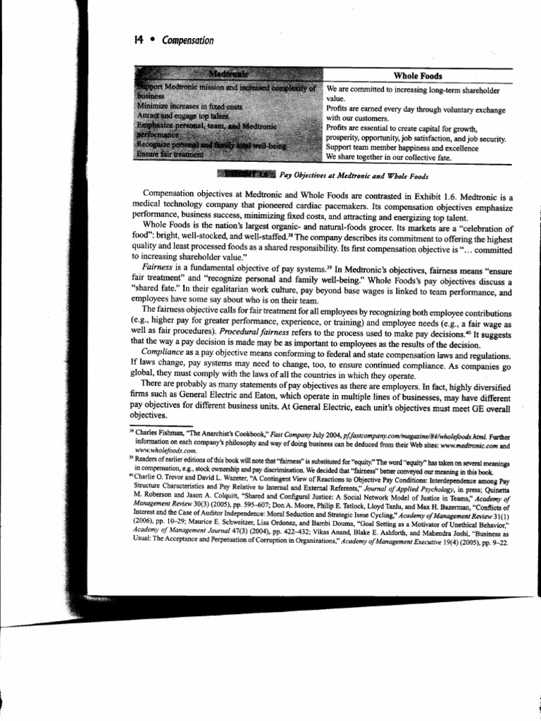 14 - Compensation | PDF | Whole Foods Market | Employment