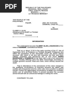 INFORMATION Sample | PDF | Prosecutor | Judiciaries