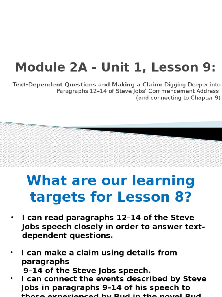 Bud-Lesson 9 | PDF | Steve Jobs | Paragraph