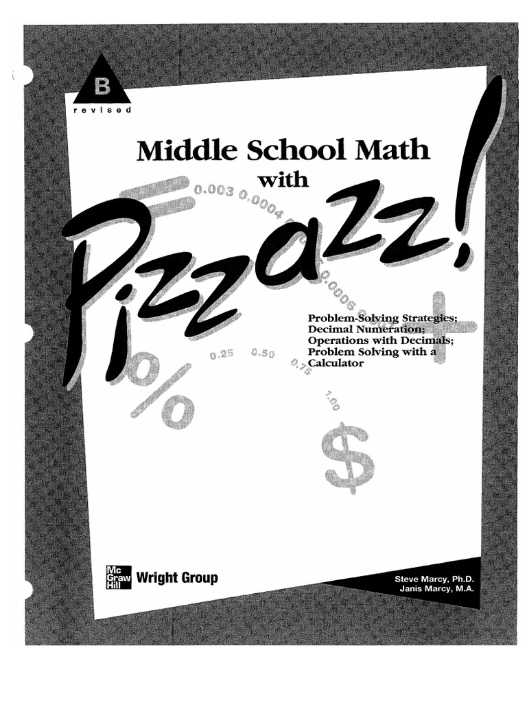 Middle School Math With Pizzazz Book B | PDF | Teaching Mathematics