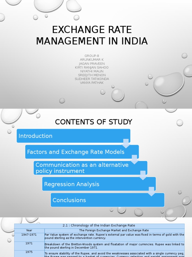 Exchange Rate Management | PDF | Exchange Rate | Foreign Exchange Reserves