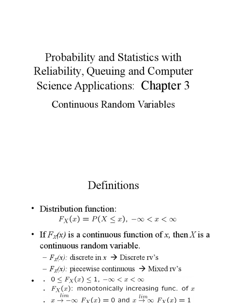 An Overview of Common Continuous Probability Distributions and Their ...