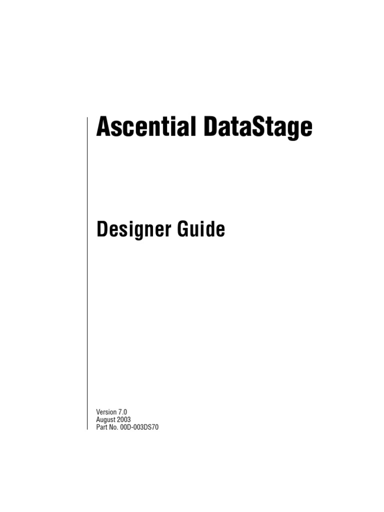Datastage Designer Guide | PDF | Computers