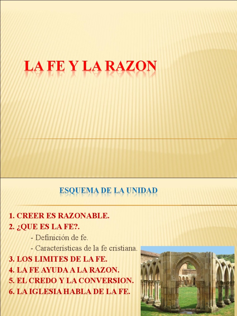 Fe Razon | PDF | Fe | Conocimiento