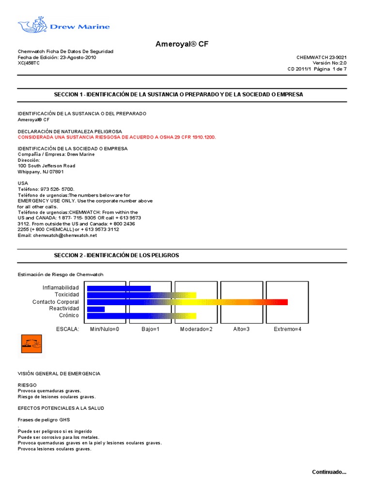 Ameroyal Cf 23-9021 v2 0 Aug-23-2010 Sa Argentina Spanish Loc on Apr-21 ...