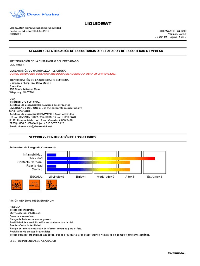 Liquidewt 24-0200 v2.0 Jul-23-2010 Sa Argentina Spanish Loc On Apr-20 ...