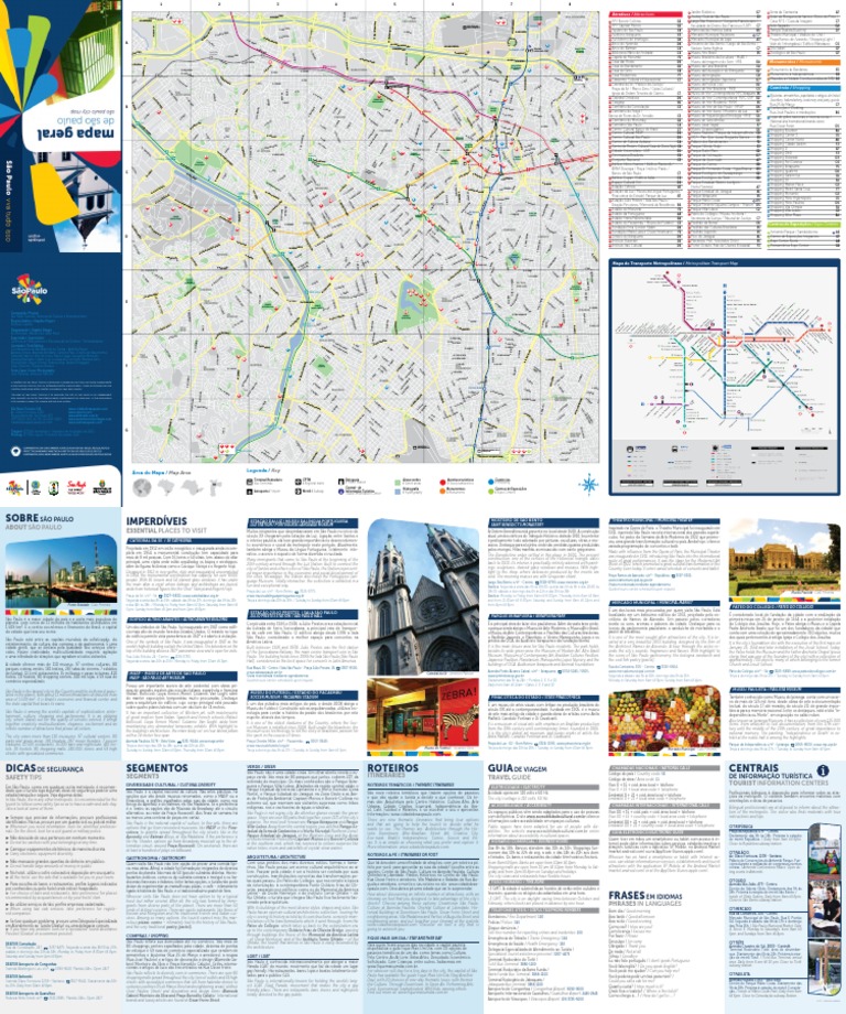 Mapa Geral Da Cidade de São Paulo | Download grátis PDF | São Paulo ...