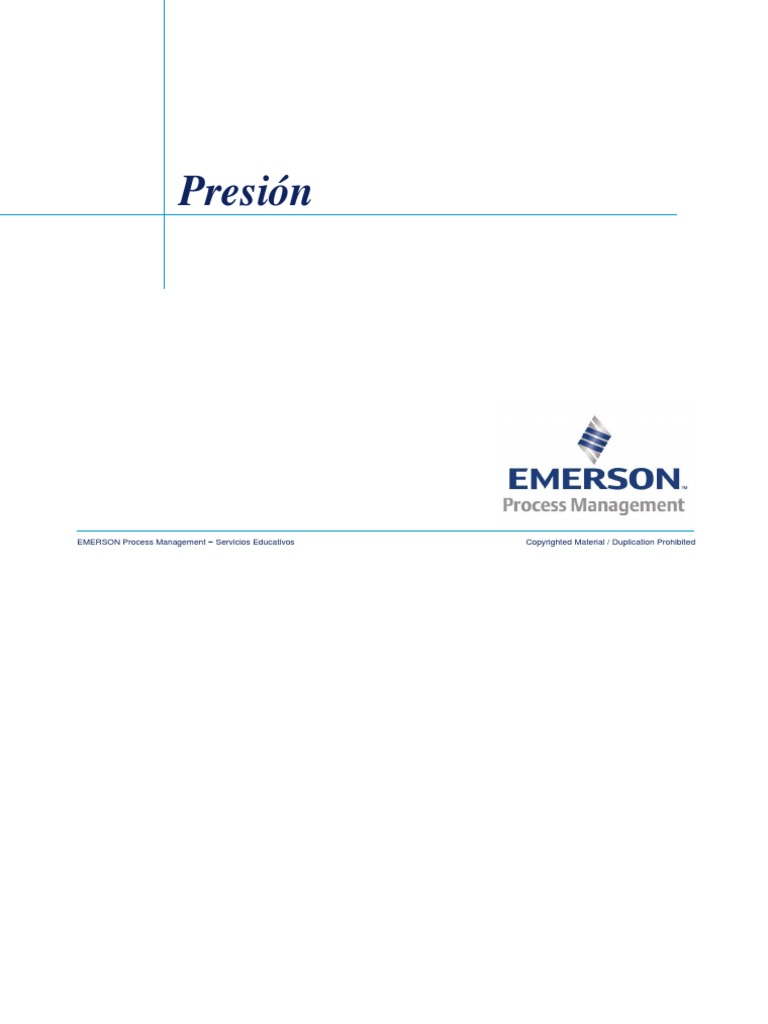 Curso Presión Emerson Process Management | PDF | Cantidades fisicas ...