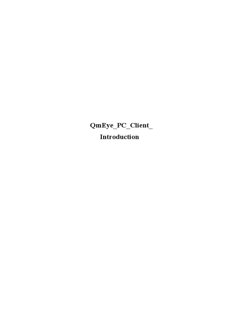 QmEye PC Client User Guide | PDF | Graphical User Interfaces | Password