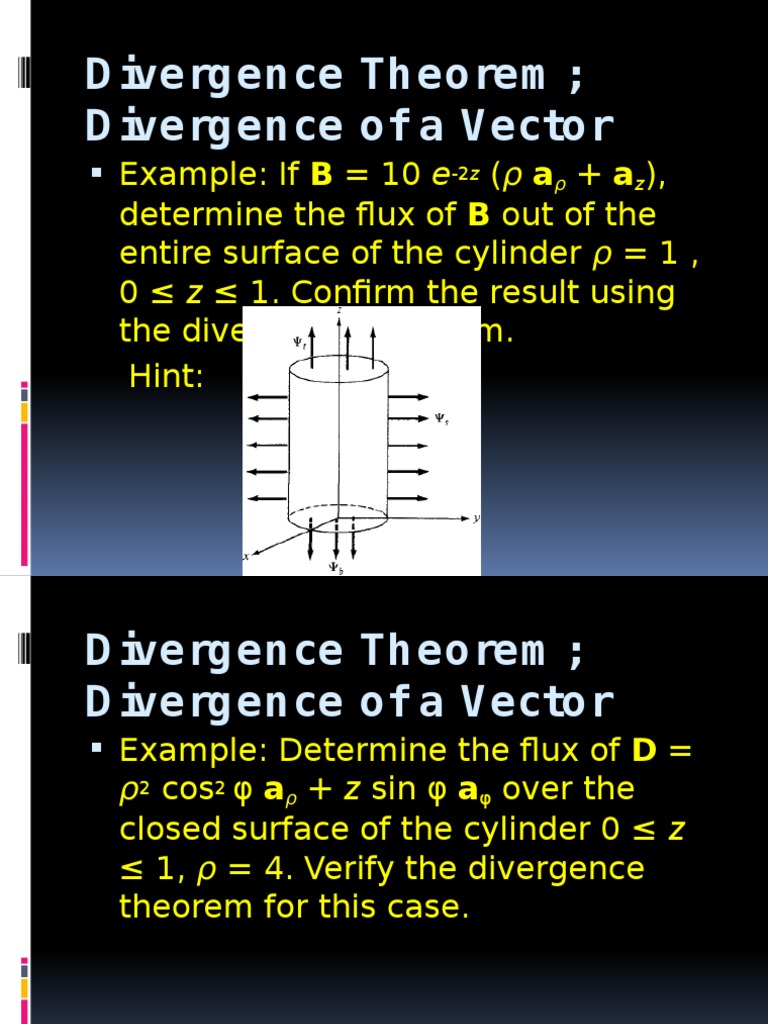 Vector Calculus 2 | PDF | Divergence | Trigonometric Functions