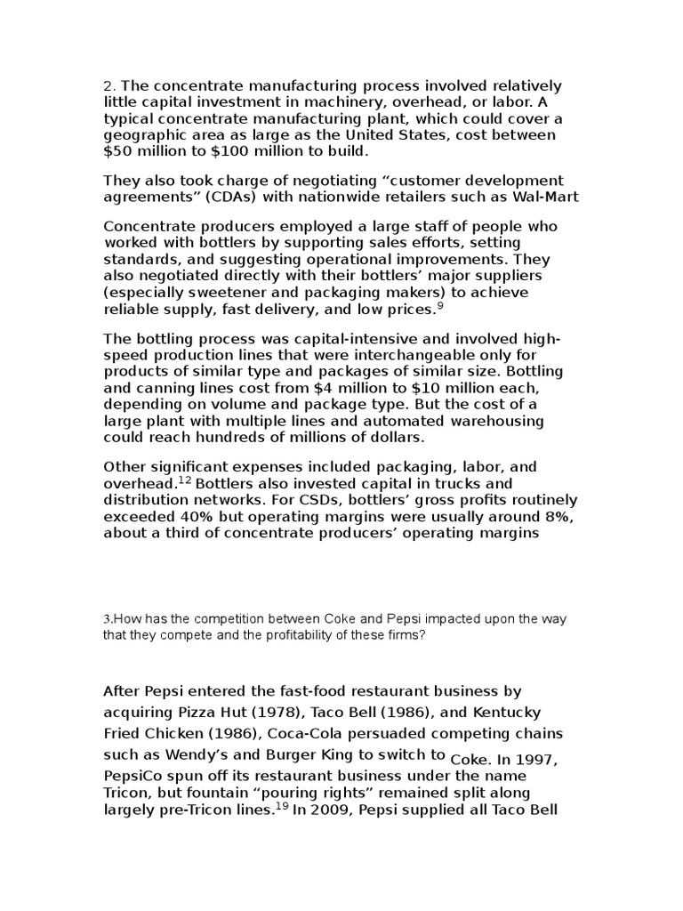 Cola War Pdf Coca Cola Pepsi
