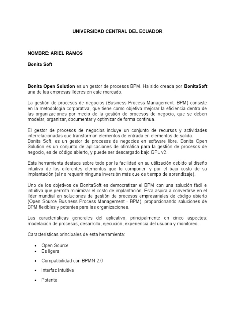 Bonita Soft | PDF | Software | Informática