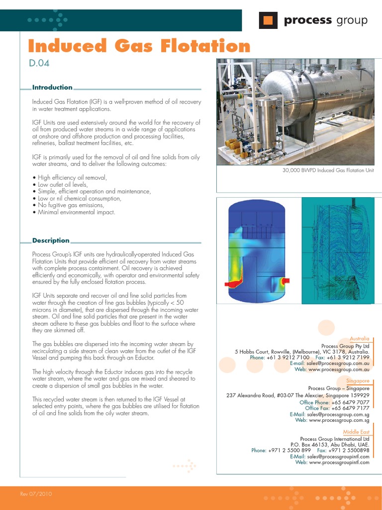 Gas Flotation System | PDF | Gases | Pump
