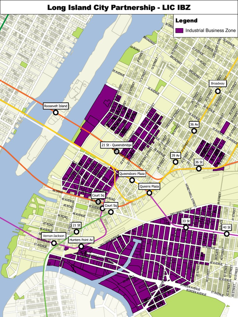 Long Island City Partnership IBZ Map | PDF