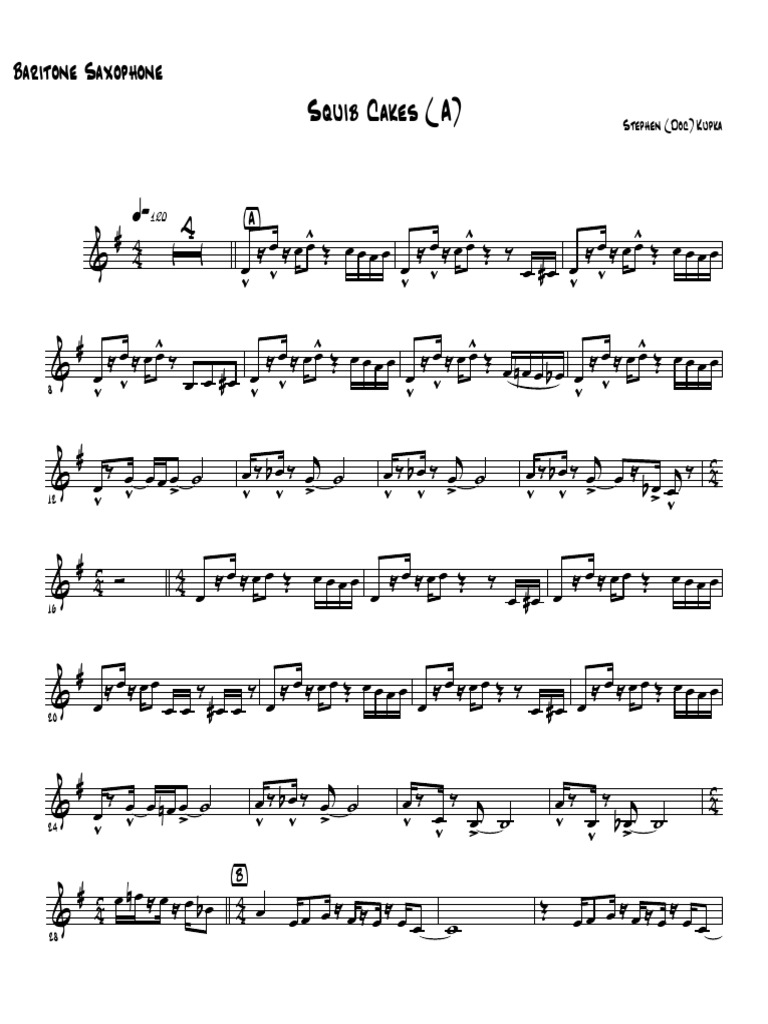 Baritono Squib Cakes Modulando | PDF