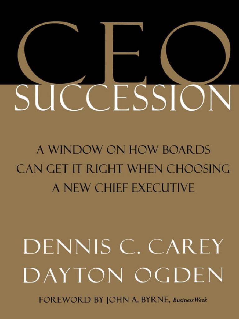 Ceo Succession | PDF | Succession Planning | Board Of Directors