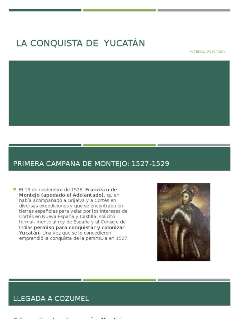 La Conquista De Yucatán Pdf Península De Yucatán Hernán Cortés