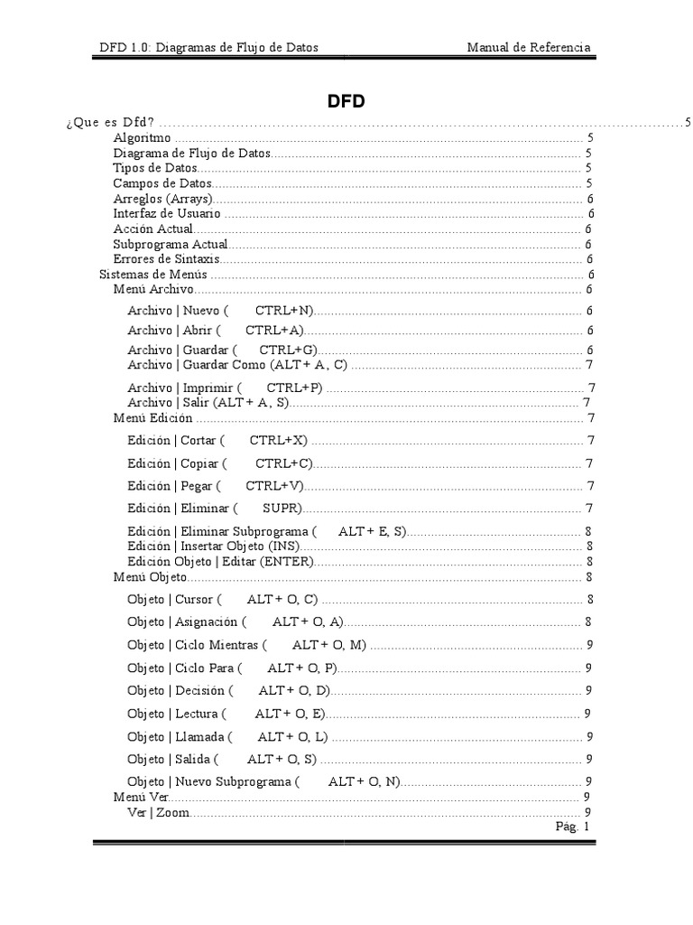 Manual DFD | PDF | Algoritmos | Puerta lógica