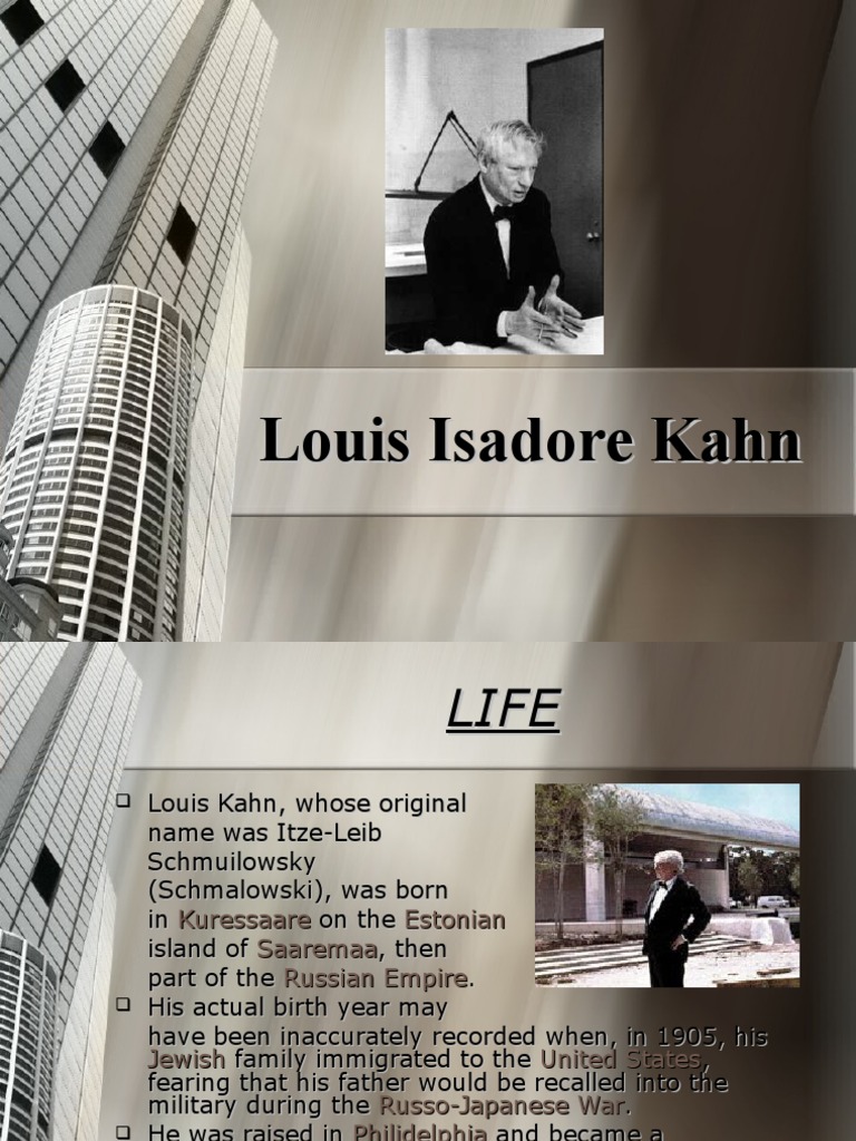 Louis I Kahn | PDF | Architectural Design | Architecture