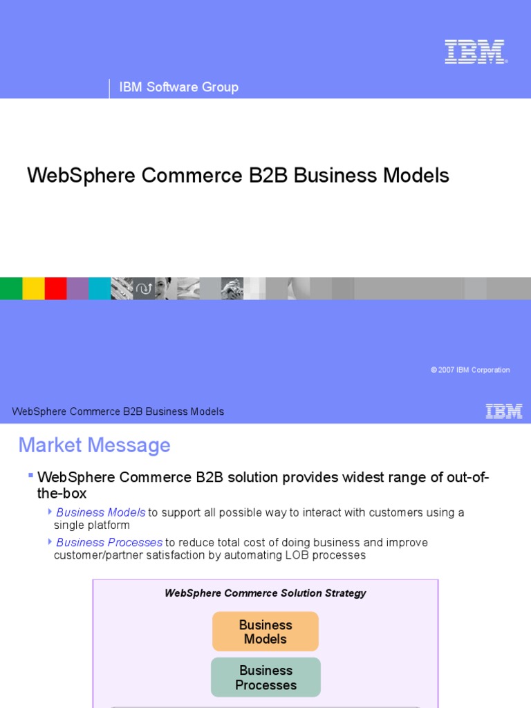 WC B2B Business Models | PDF | Sales | Supply Chain