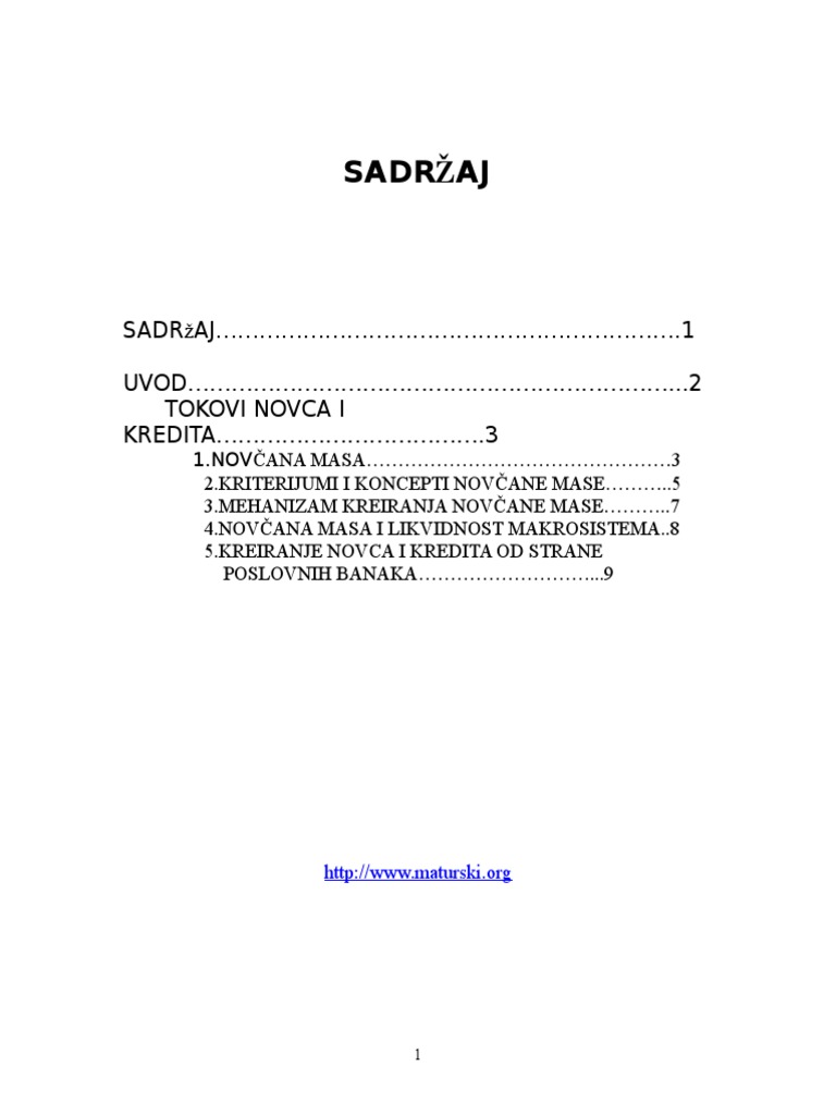 Tokovi Novca | PDF