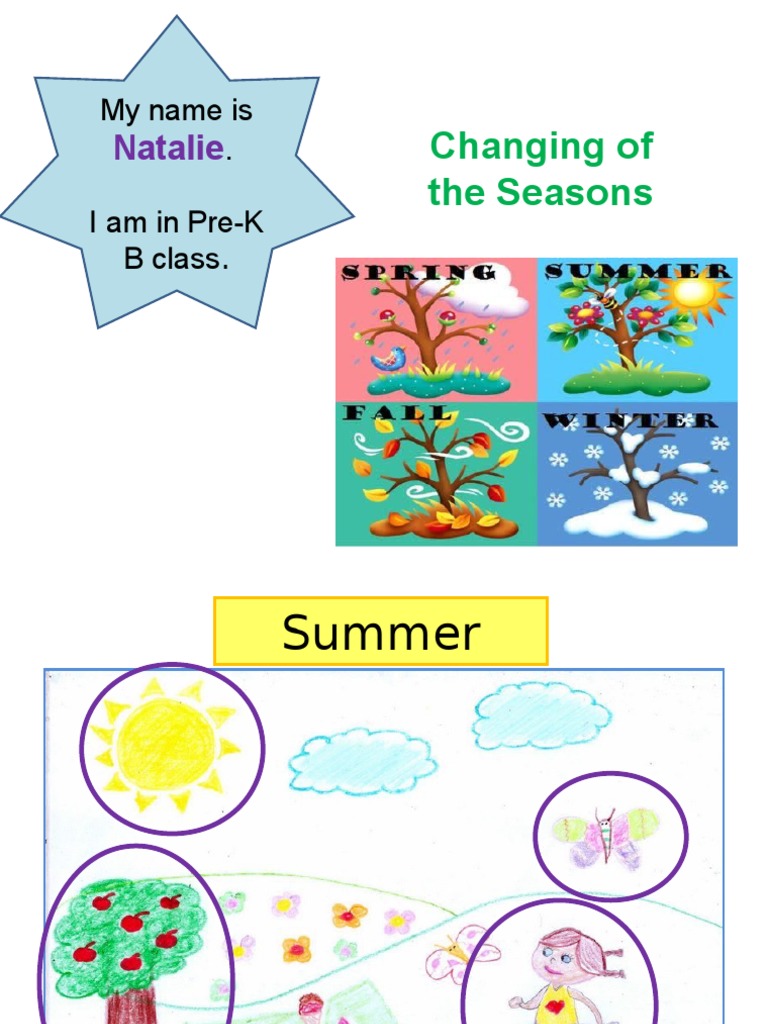 Pre-K B Class: Changing Seasons | PDF